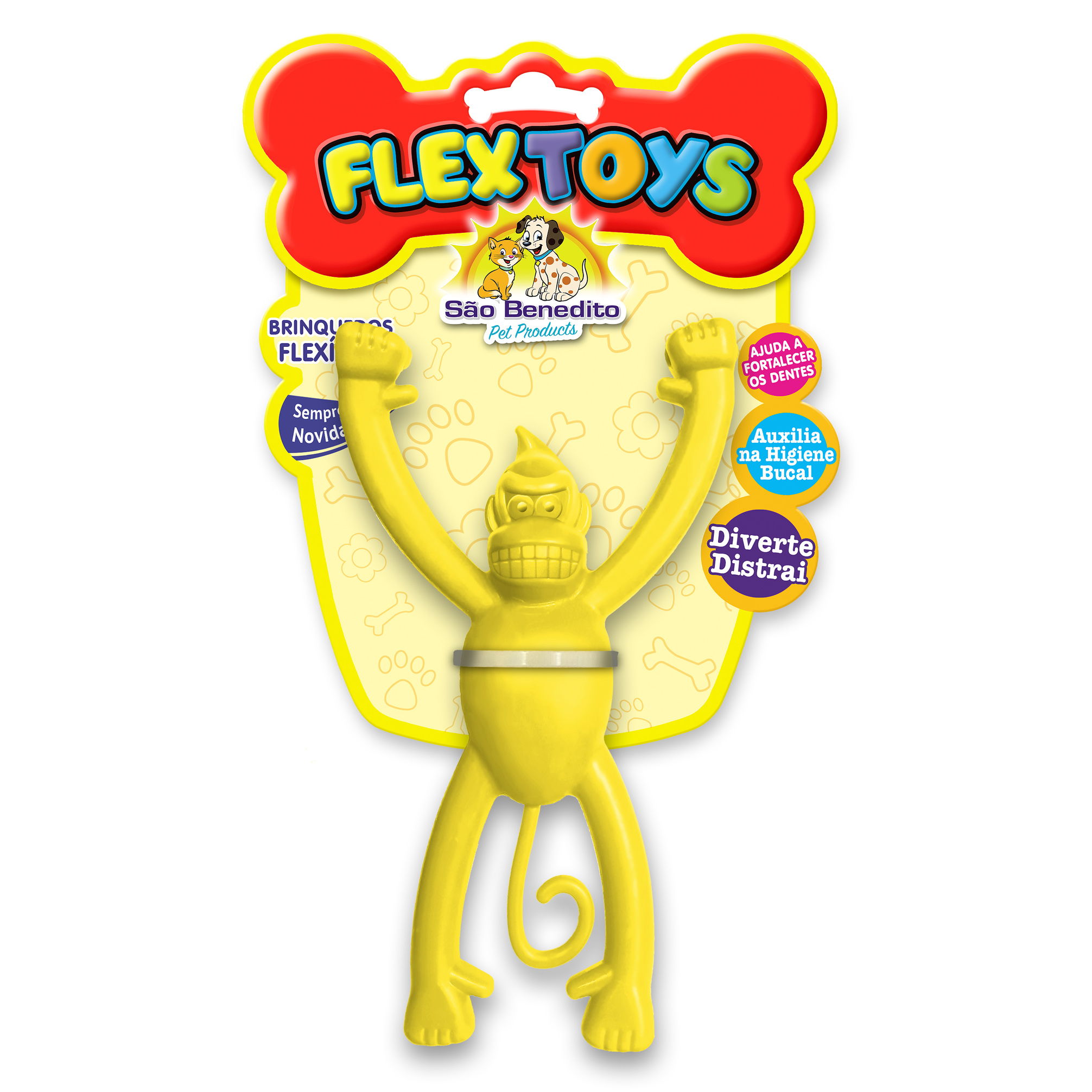 BRINQUEDO FLEX TOYS MACACO MONKEY 19CM - São Benedito